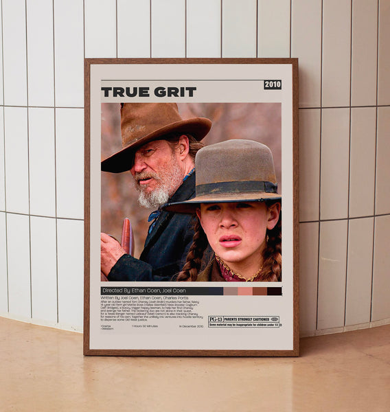 True Grit Poster, Ethan Coen, Minimalist Movie Poster, Room decor ...