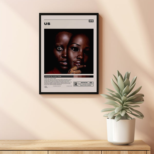 US Movie Poster, Jordan Peele, Minimalist Movie Poster – mythicwall