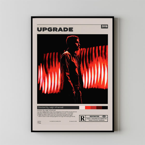 Upgrade Movie Poster, Leigh Whannell, Minimalist Movie Poster – mythicwall