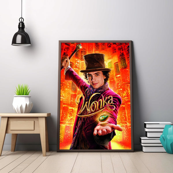 Wonka Movie Poster, Timothée Chalamet Classic Movie Poster, Wonka (202 ...