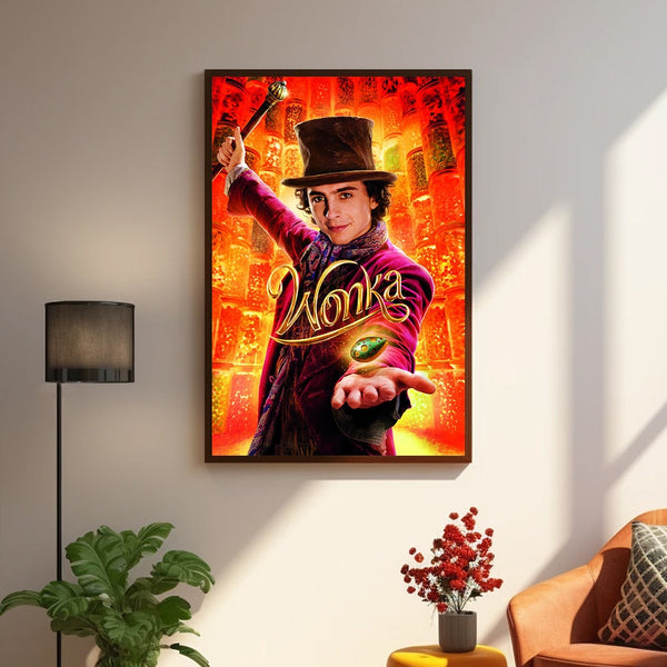 Wonka Movie Poster, Timothée Chalamet Classic Movie Poster, Wonka (202 ...