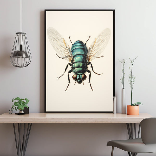 1960 Vintage Giant Tachinid Fly Print - Classic Flies Fly Illustration ...